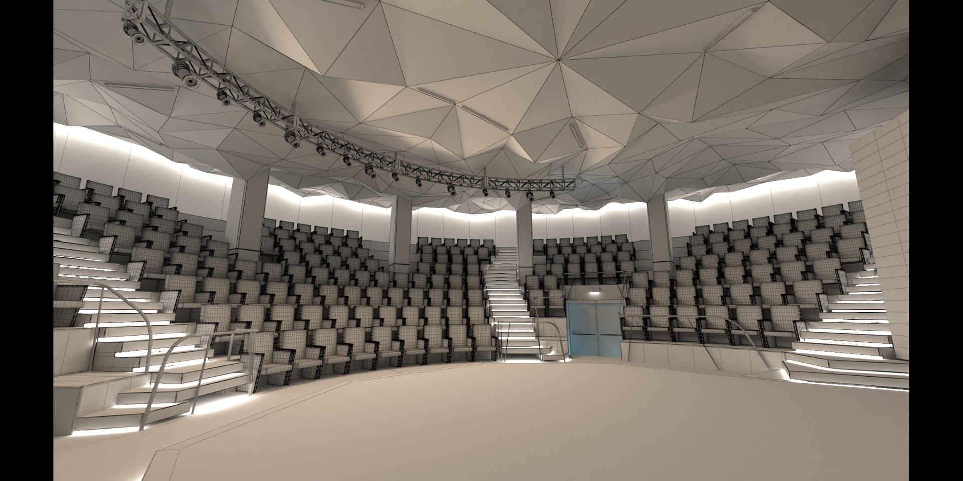 3D Theatre Or Concert Hall Vol2 Model - TurboSquid 2150104