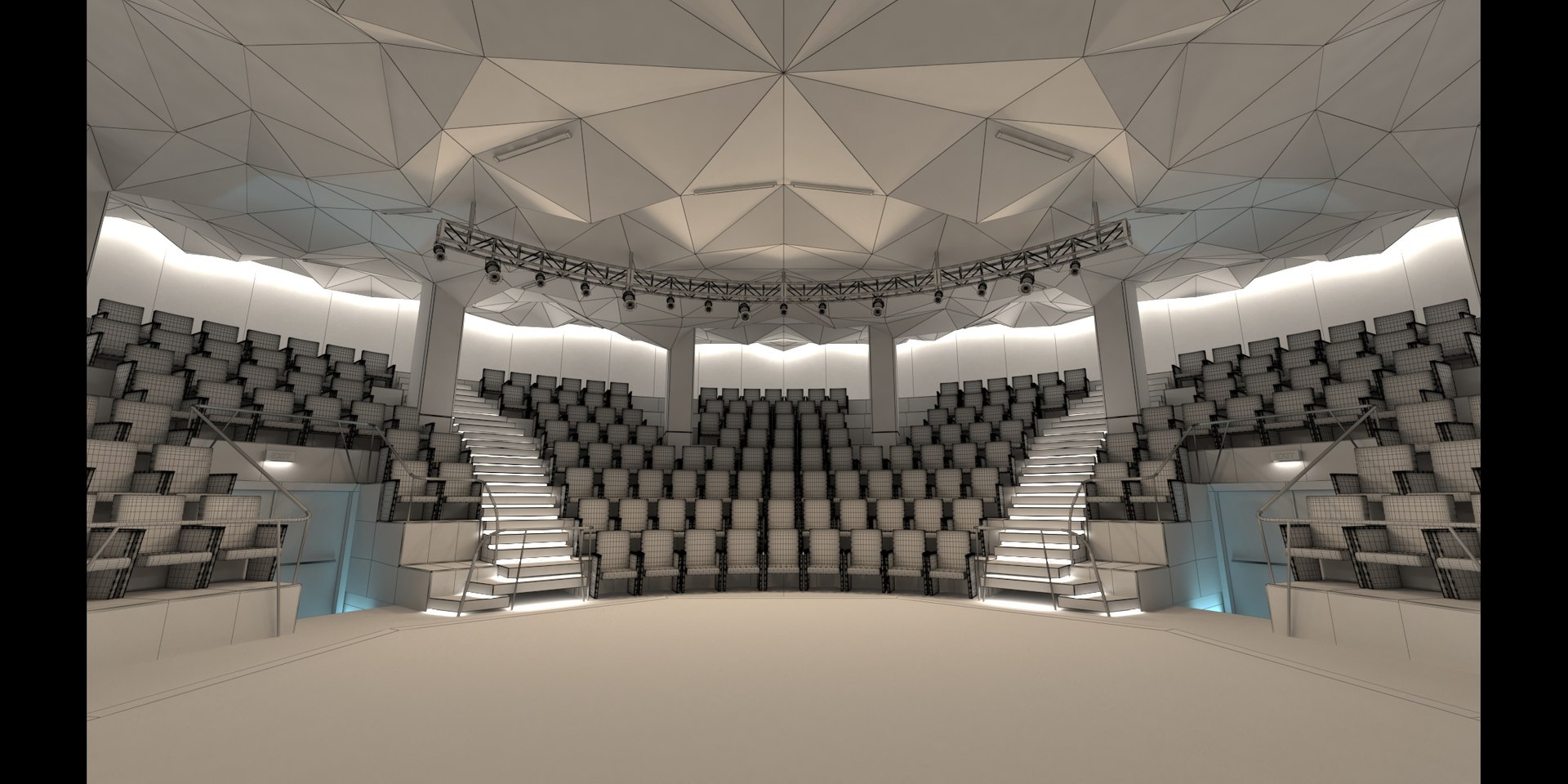 3D Theatre Or Concert Hall Vol2 Model - TurboSquid 2150104