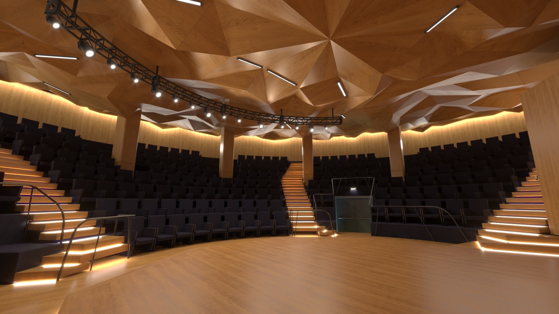 3D Theatre Or Concert Hall Vol2 Model - TurboSquid 2150104