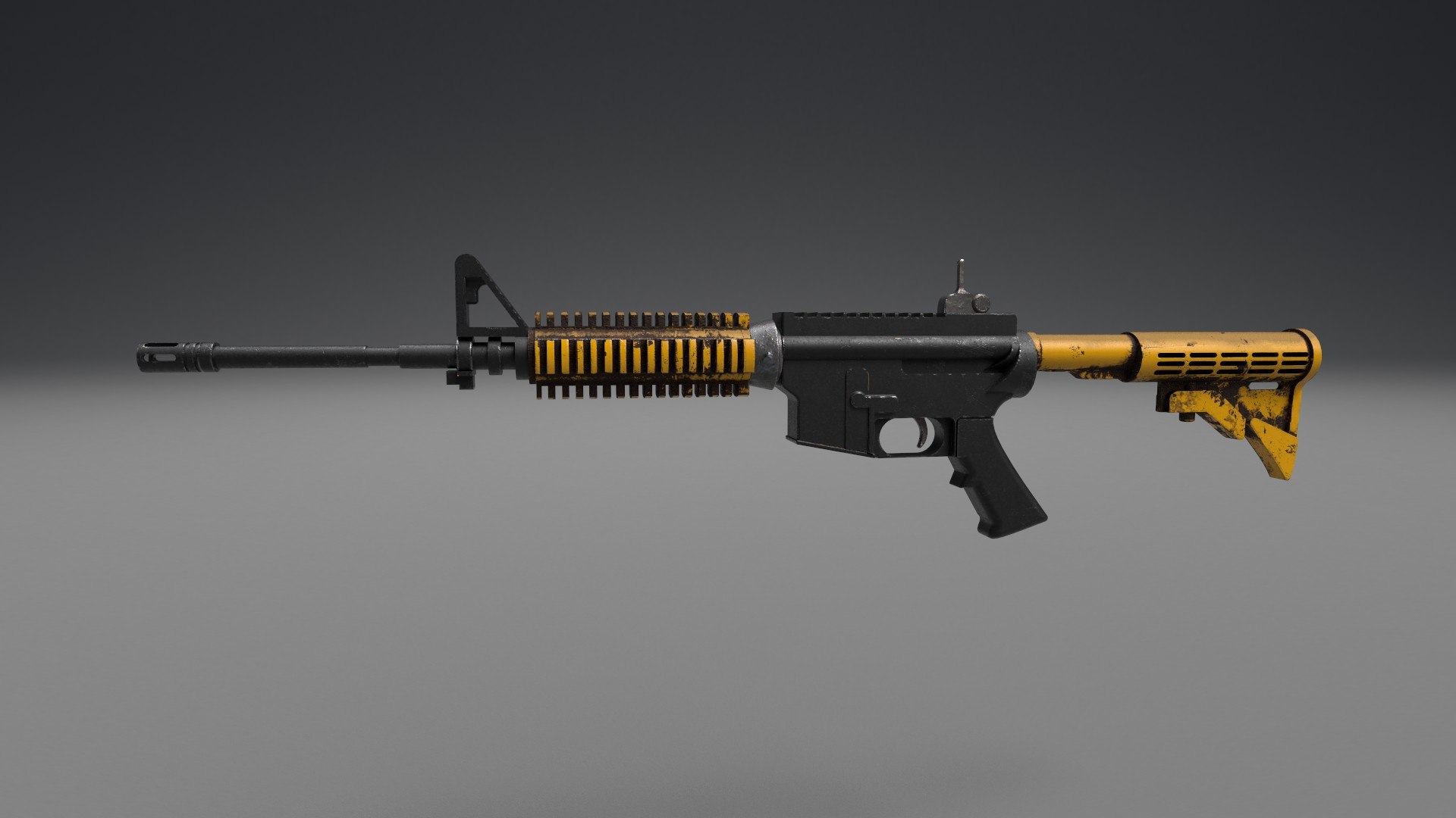 M4 Carbine Rifle 3D Model - TurboSquid 1758449