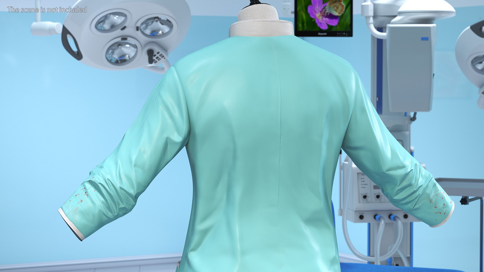 Female Doctor Coat Blood Stained 3D - TurboSquid 2148451
