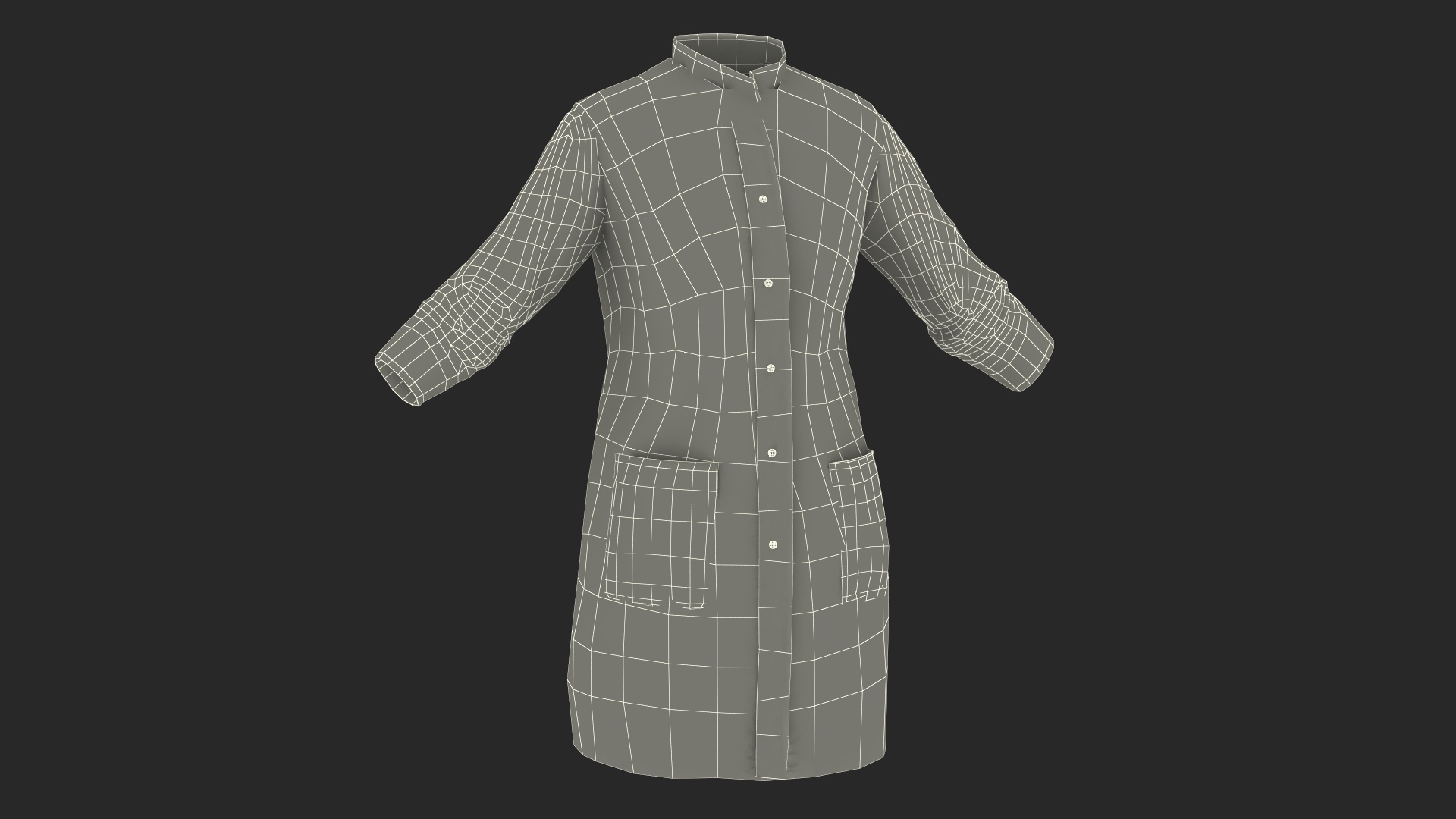 Female Doctor Coat Blood Stained 3D - TurboSquid 2148451