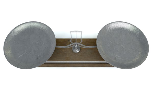 3d model vintage balance scale