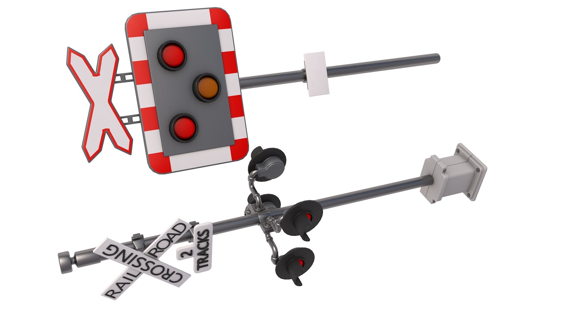 Railroad Crossings Collection 3D Model - TurboSquid 1993455