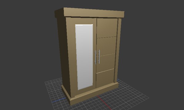 3D simple wardrobe clothes model - TurboSquid 1489362