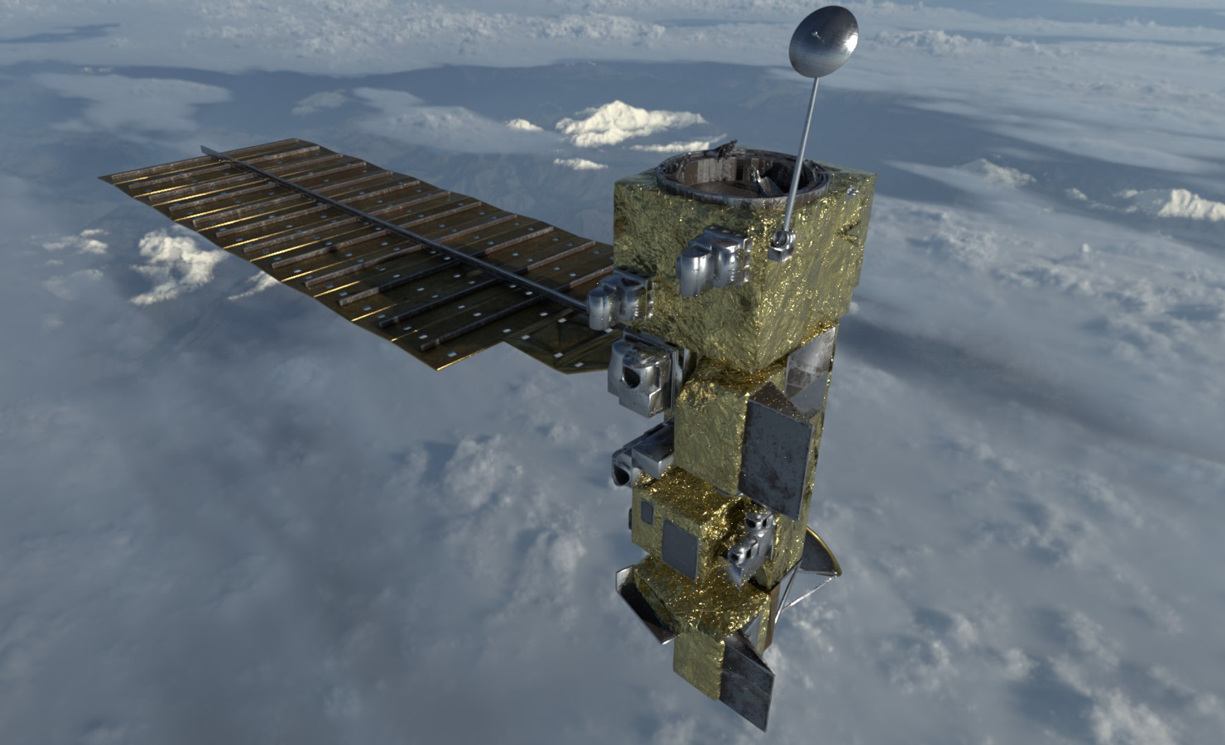 Aqua Satellite 3D Model - TurboSquid 1303688