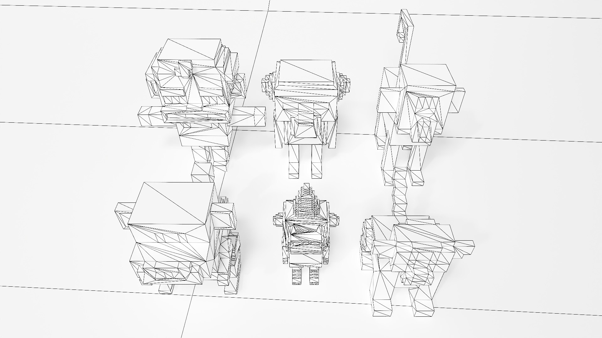 Monkey voxel art pack 3d model 3D model - TurboSquid 2182613