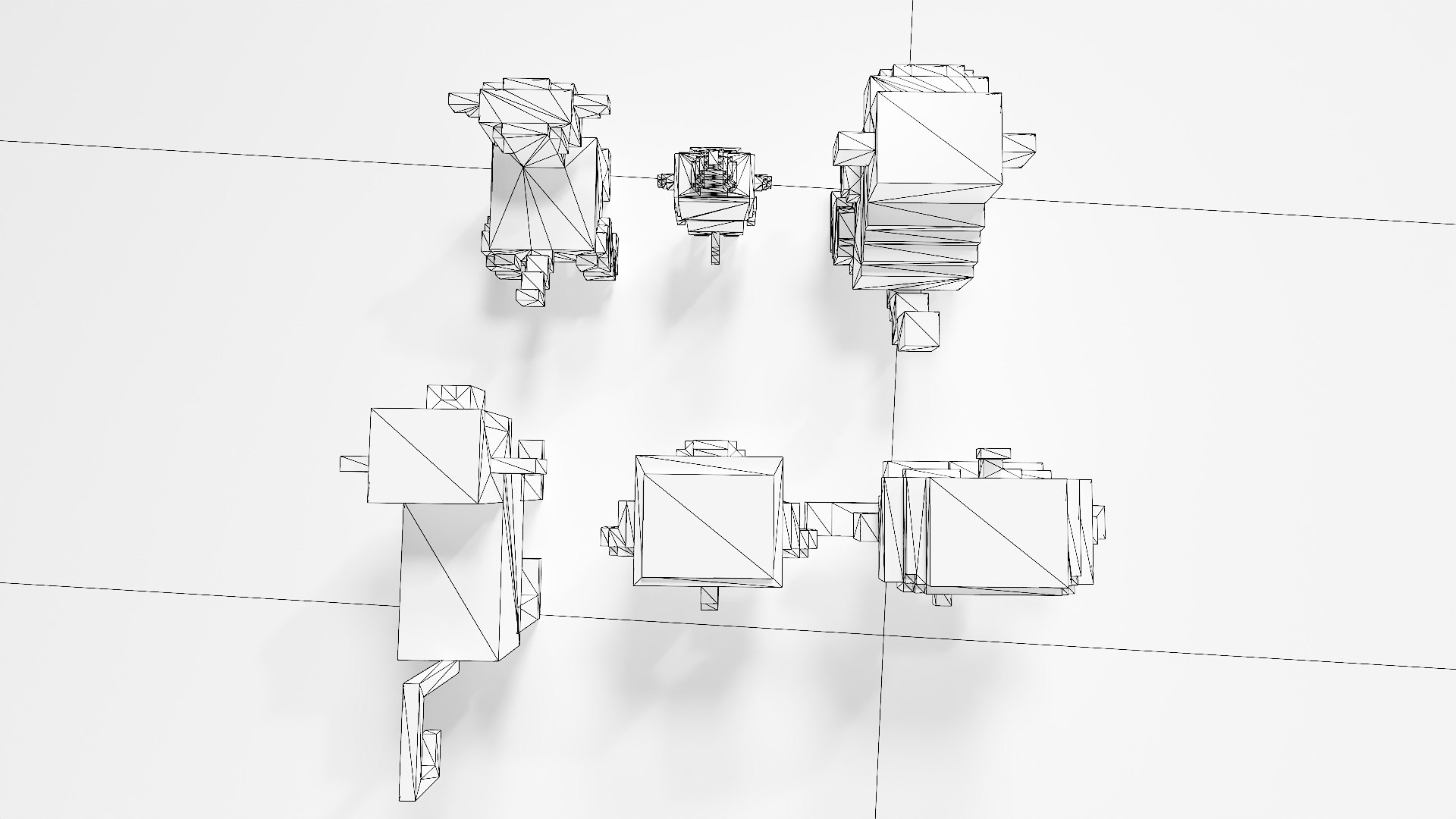Monkey voxel art pack 3d model 3D model - TurboSquid 2182613