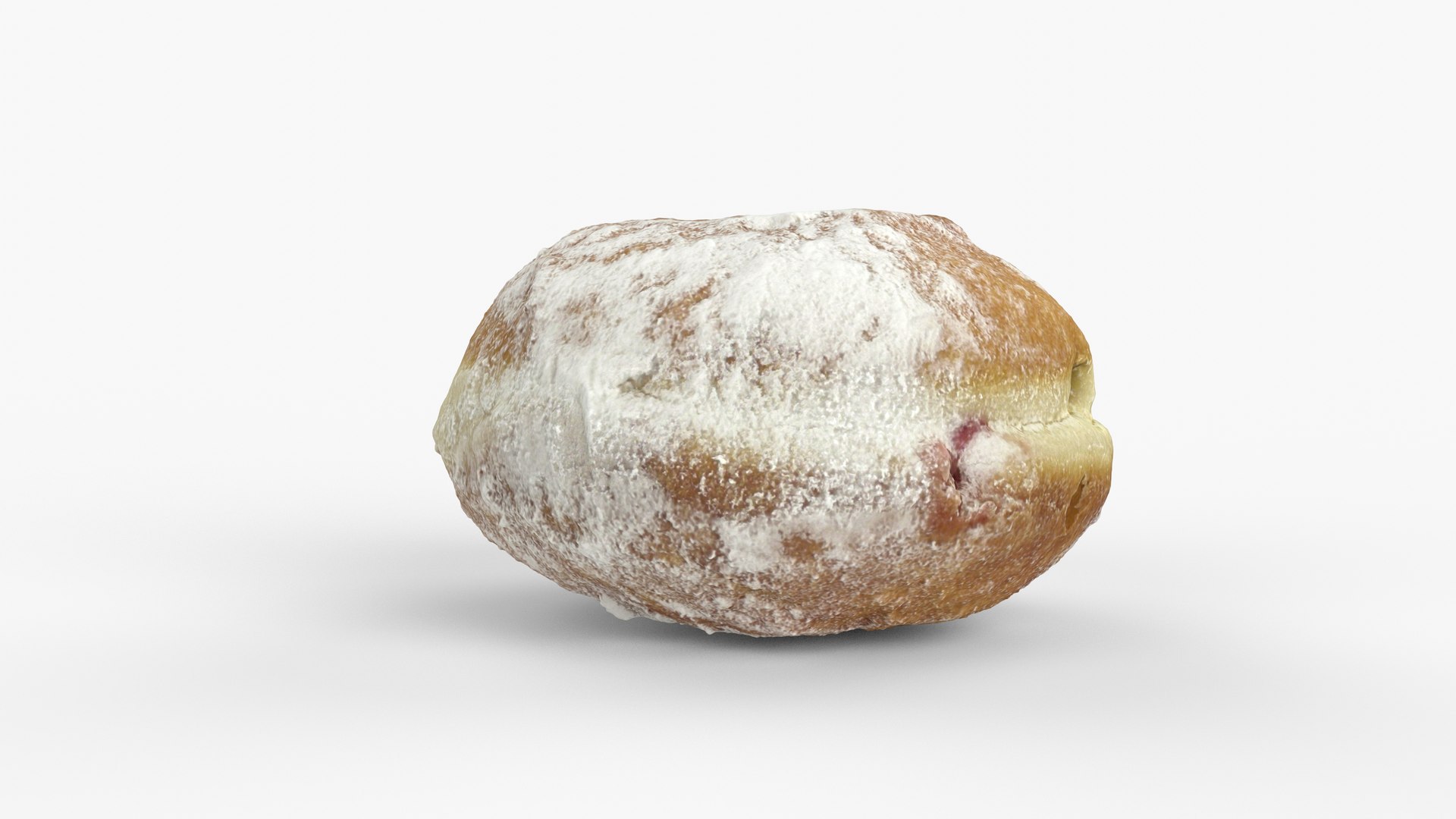 Photorealistic 3D Scan Of Jelly Donut Or German Jam Doughnut 3D Model ...