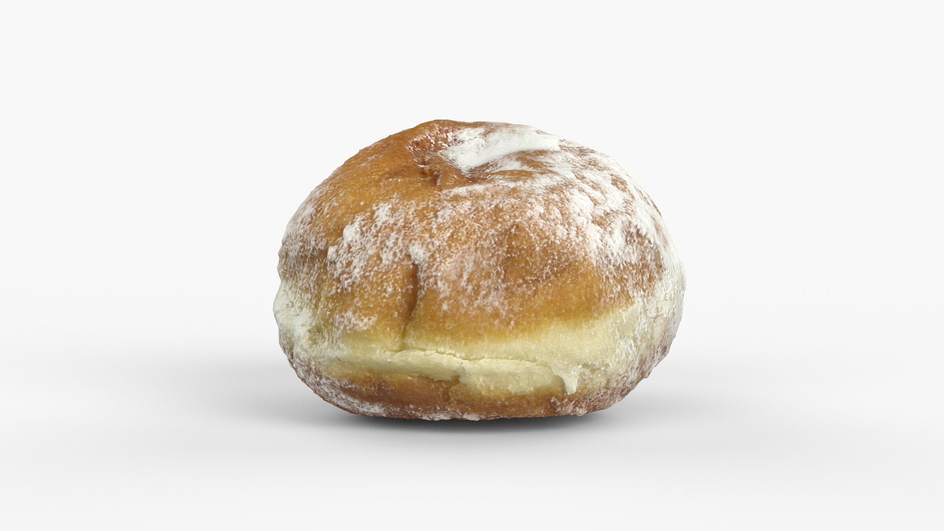 Photorealistic 3D Scan Of Jelly Donut Or German Jam Doughnut 3D Model ...