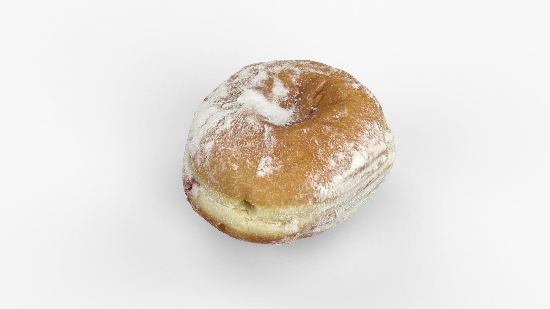Photorealistic 3D Scan Of Jelly Donut Or German Jam Doughnut 3D Model ...