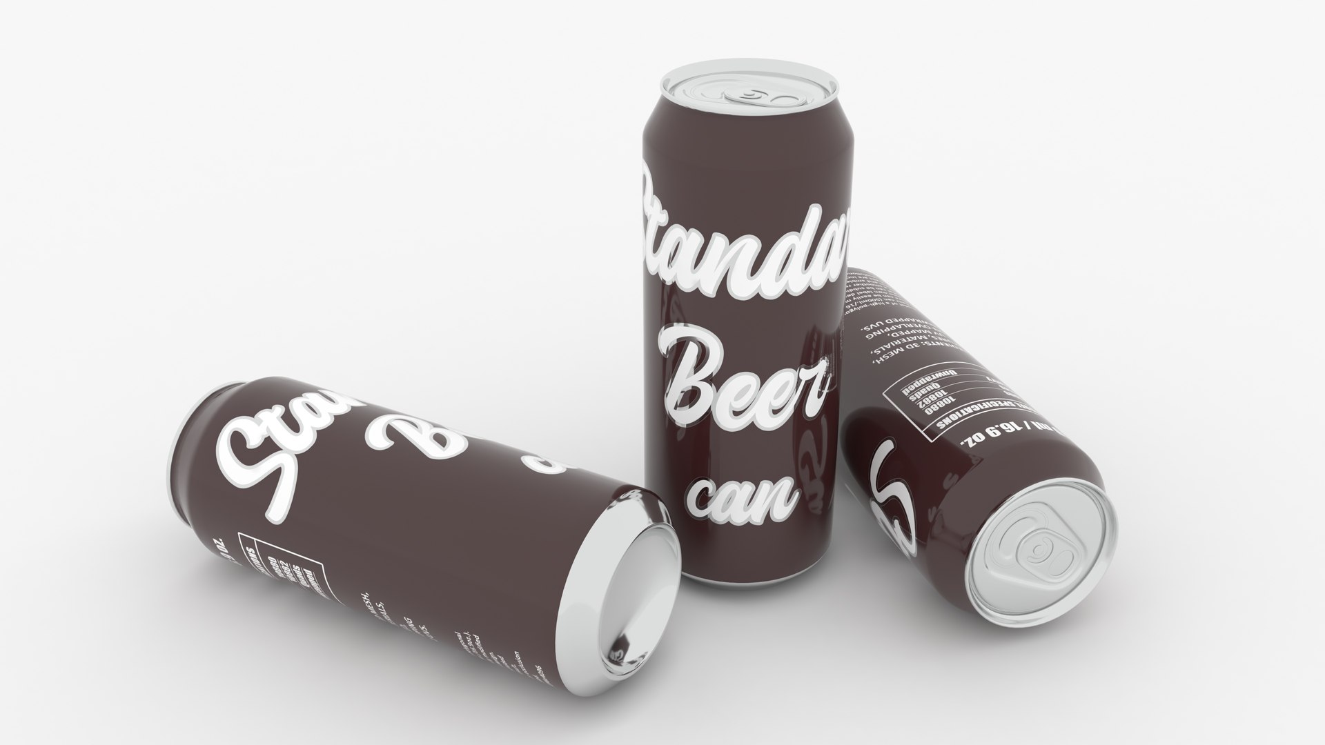 3D Standart Beer Can Model - TurboSquid 1956103