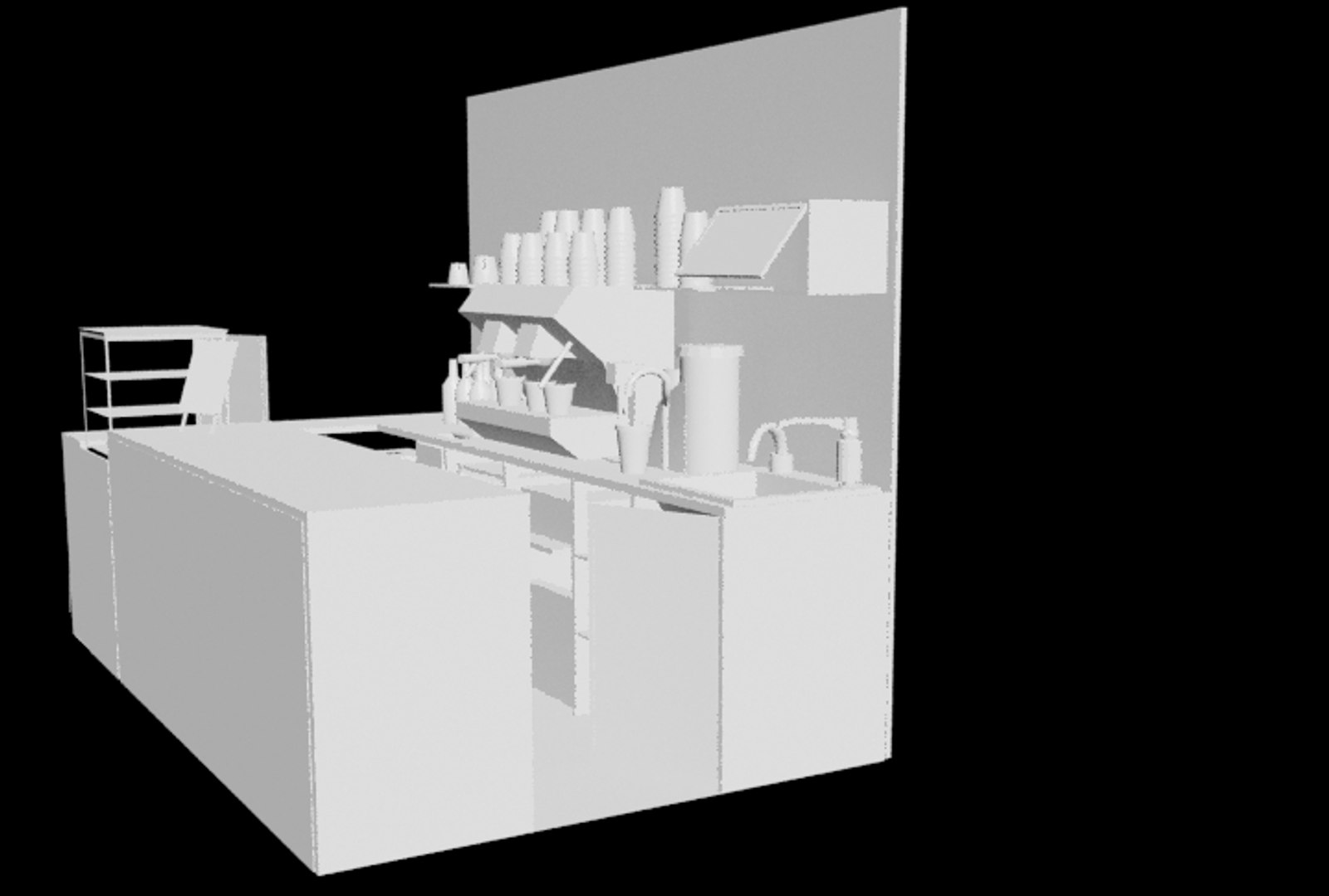 Simple Bar 3D - TurboSquid 1378682