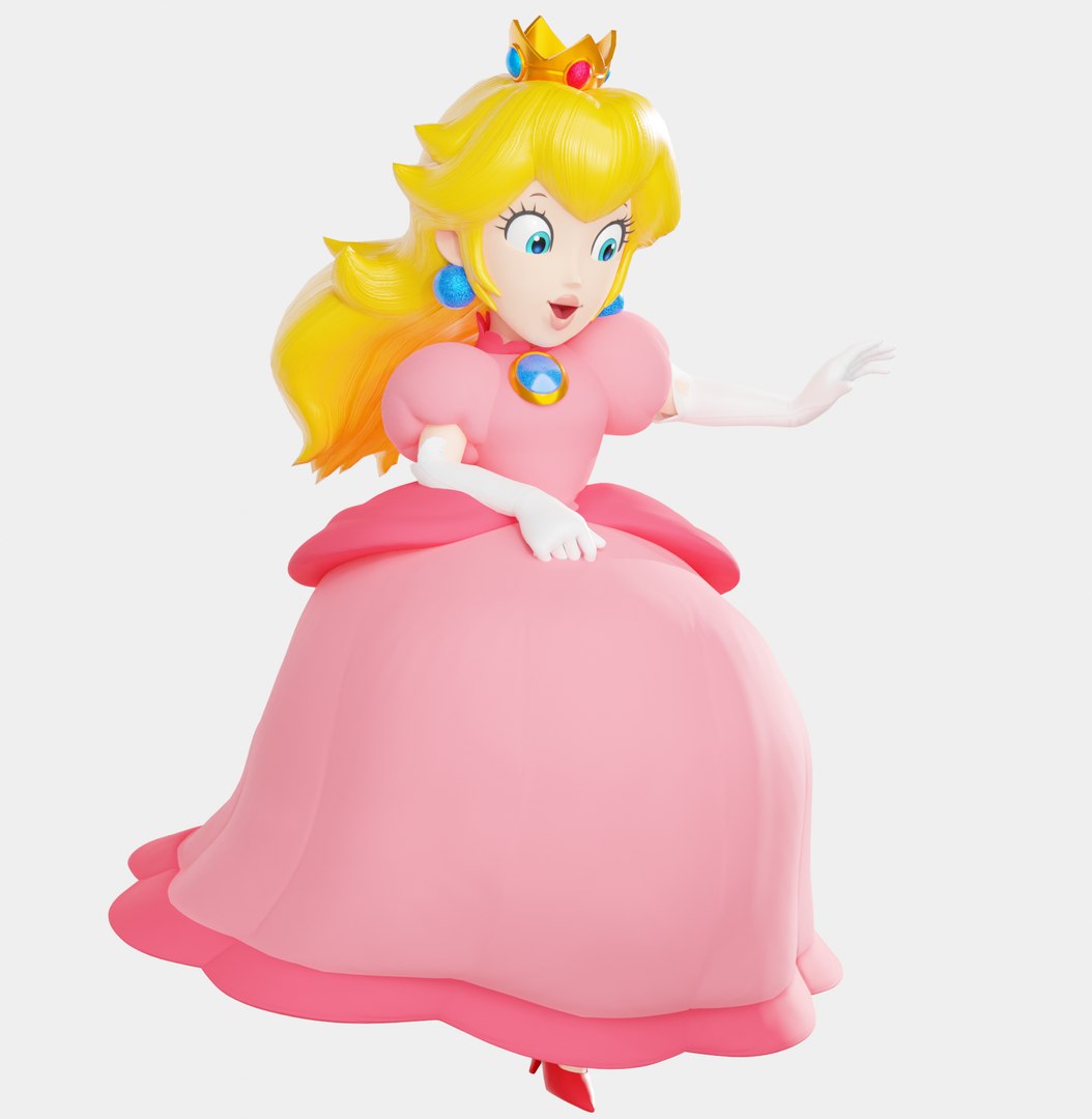 Princess Peach Edited Render Model 3D model - TurboSquid 2064990