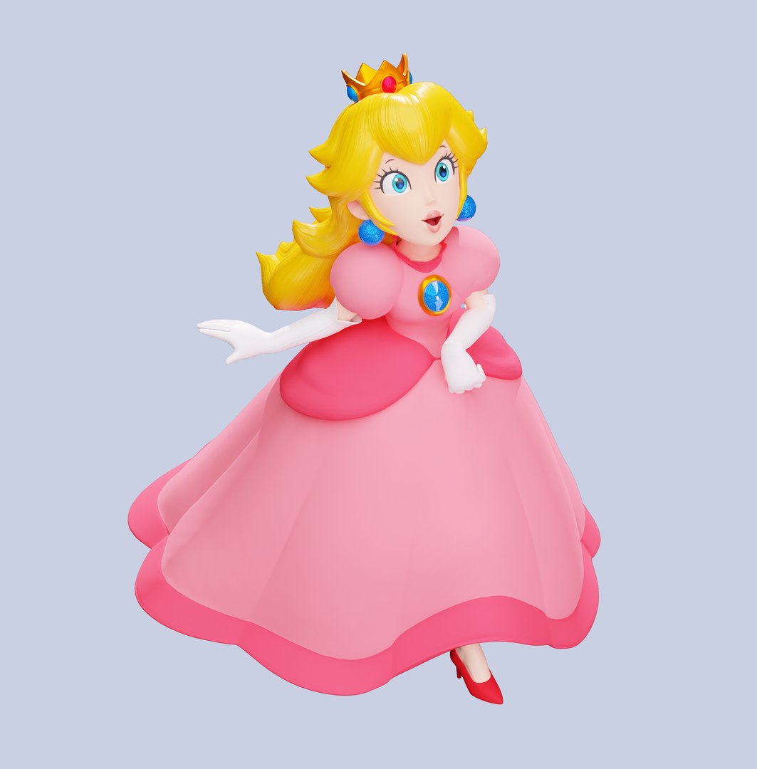 Princess Peach Edited Render Model 3D model - TurboSquid 2064990