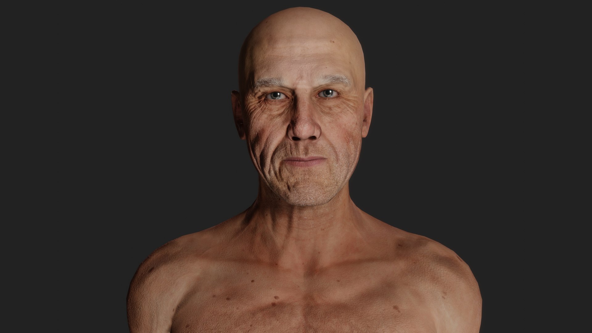 Realistic Elderly Man 3D Model Model - TurboSquid 2187996