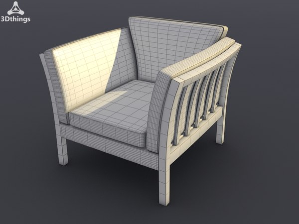 3d model chair armchair