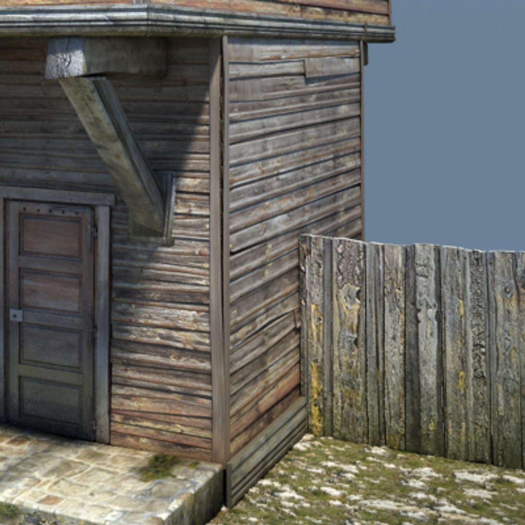 wooden house 2 3d model