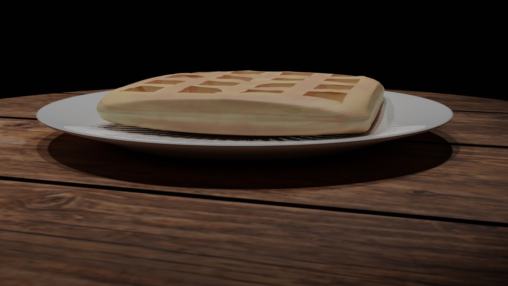 3D Waffle Plate Table Model - TurboSquid 1585361