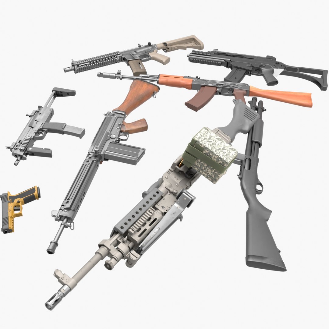Modern Weapon Pack 3D Model - TurboSquid 1970559