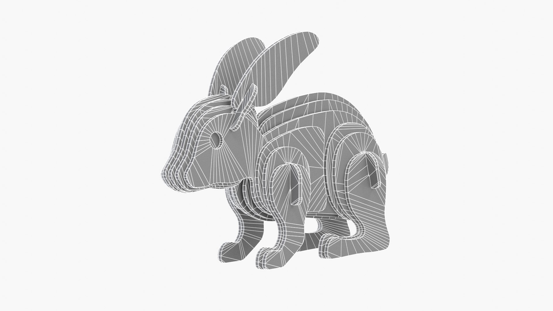 Rabbit Laser Cut Animated 3D Model - TurboSquid 1830711