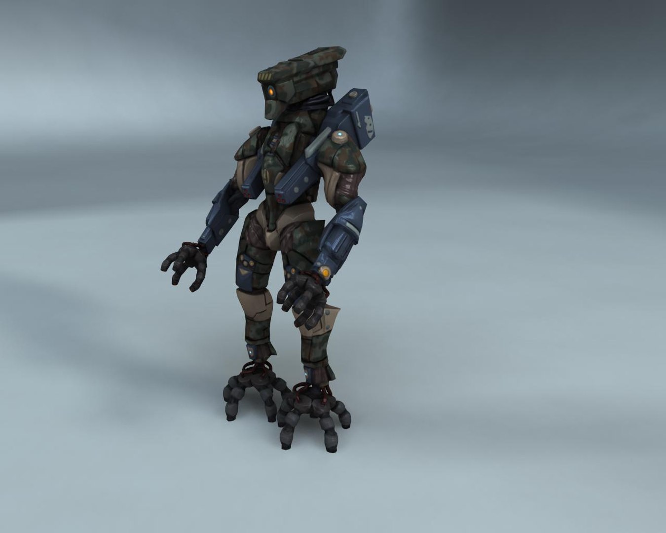 3d Menacing Mech Model