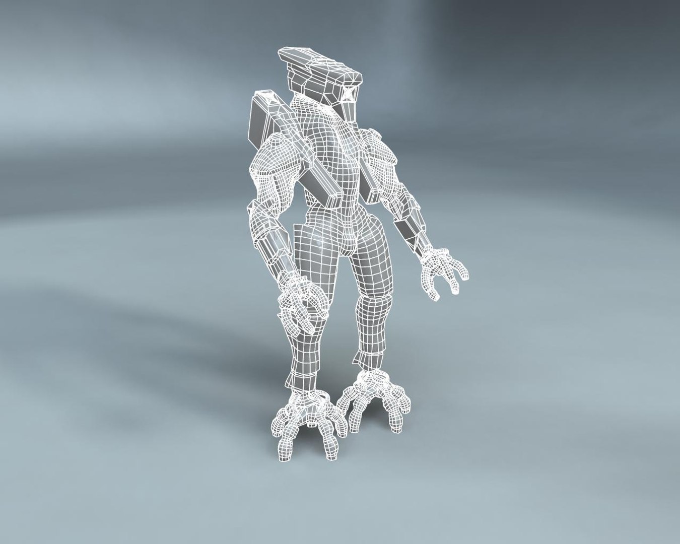3d Menacing Mech Model