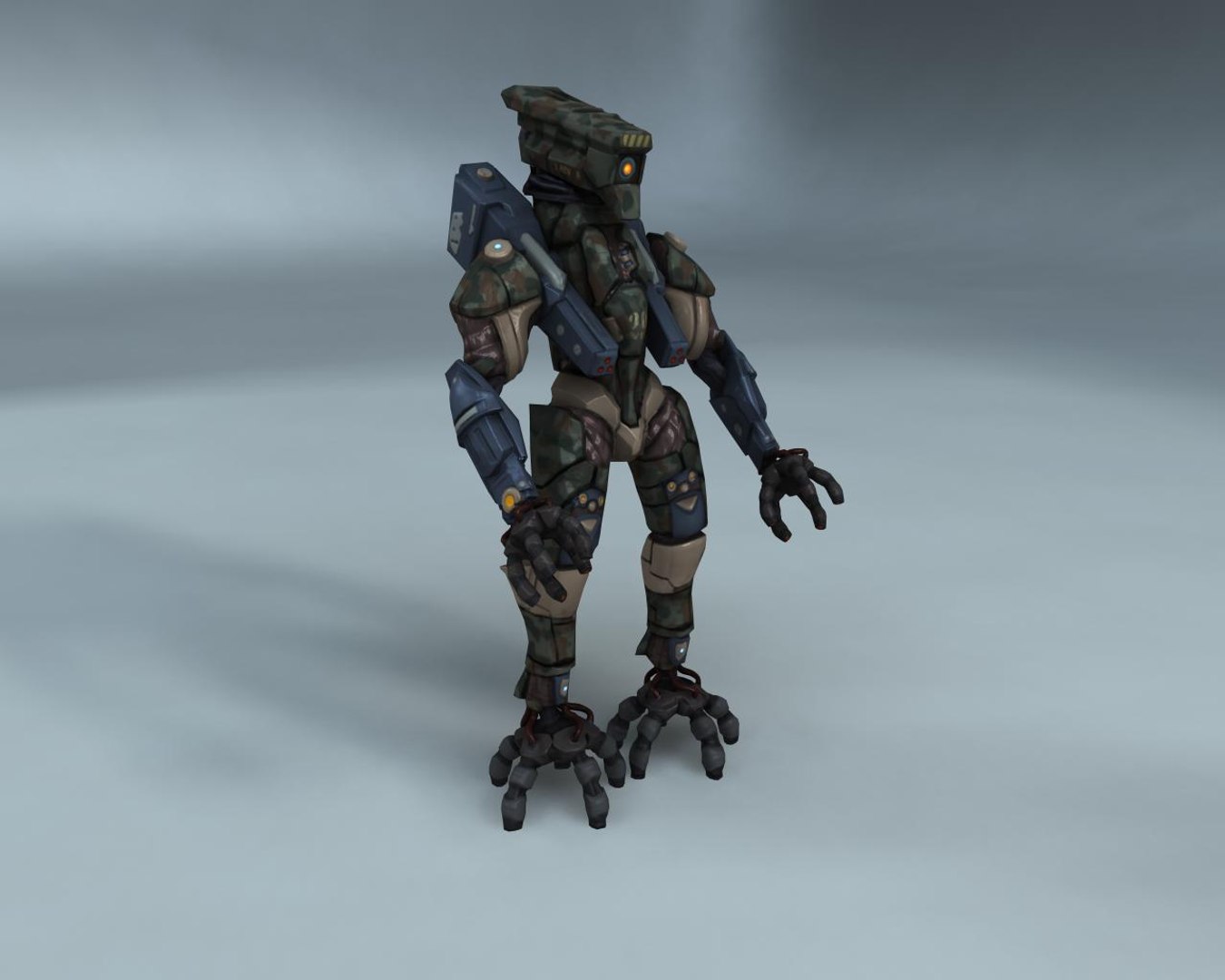 3d Menacing Mech Model