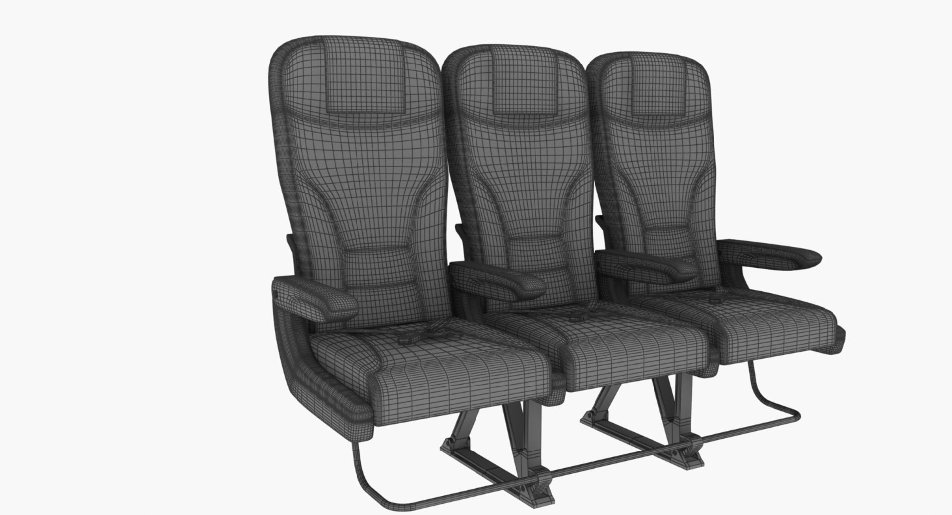 3D Model Airplane Chair - TurboSquid 1343082