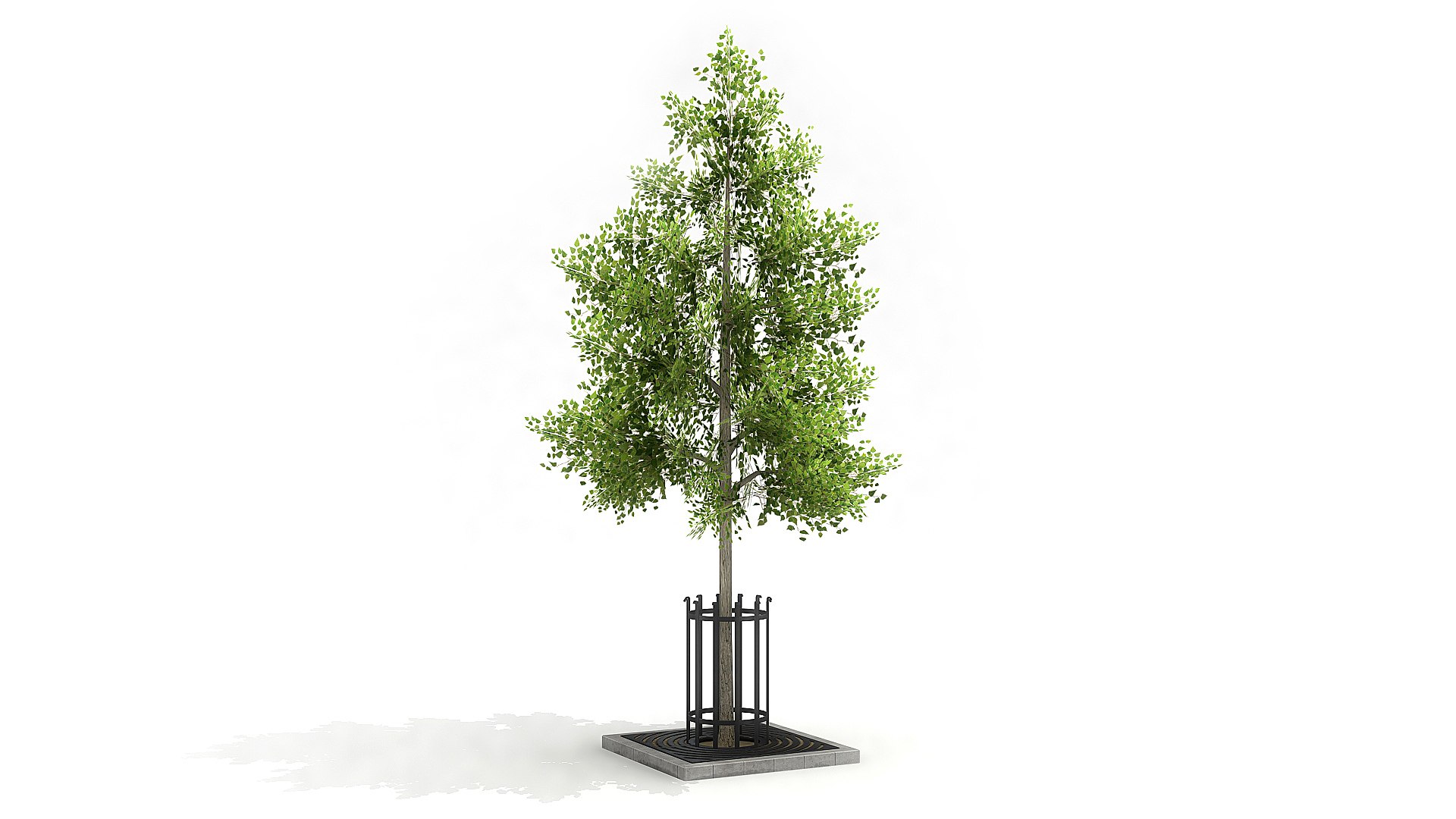 3D Street Tree Planter Model - TurboSquid 1290815