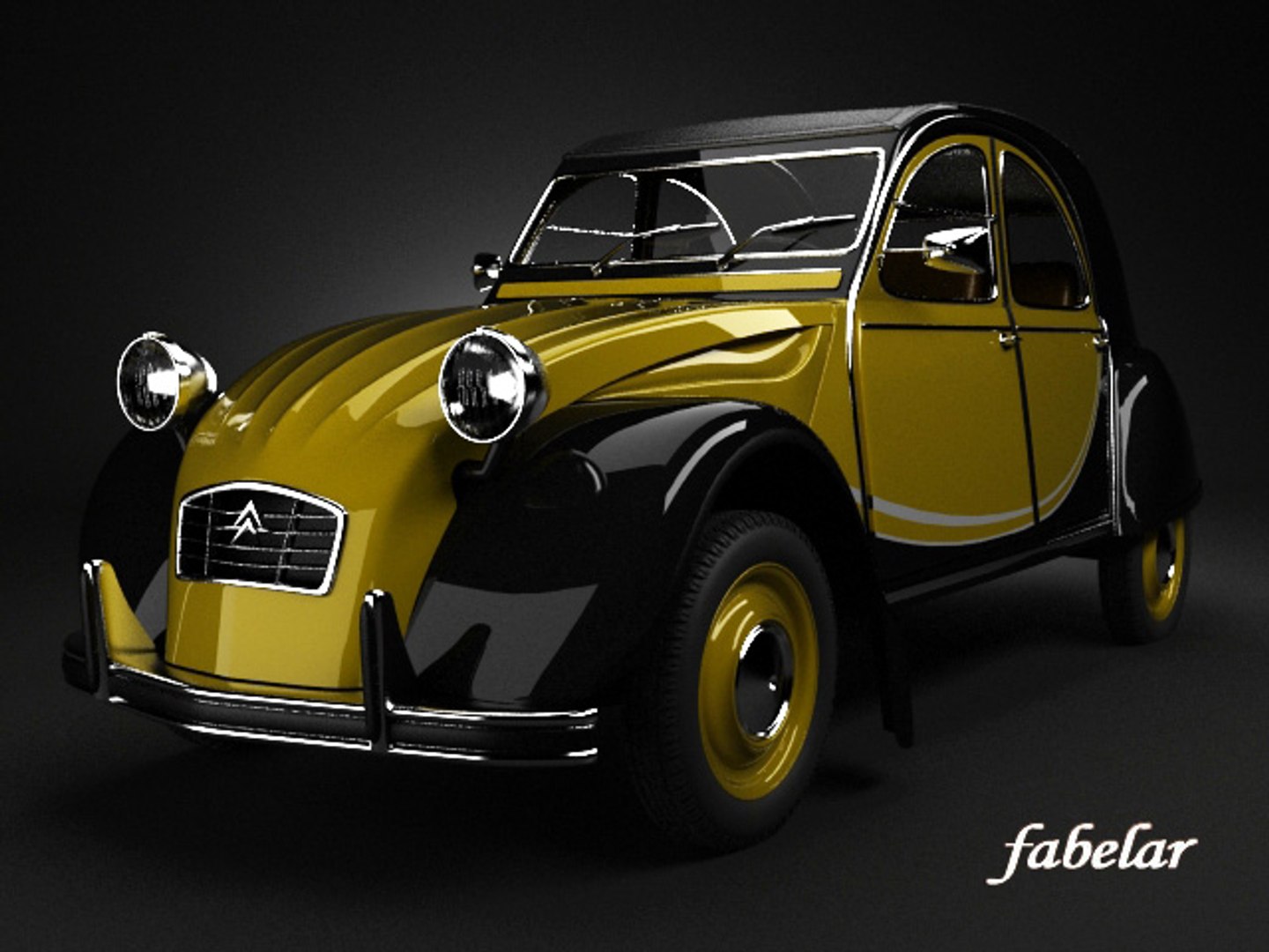 Citroen 2cv 3d Model