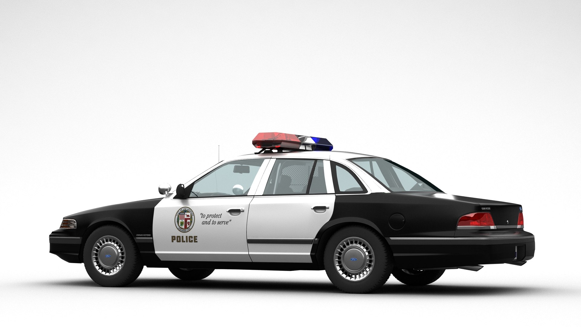 3D Ford Crown Victoria Police 1992 Model - TurboSquid 2010778