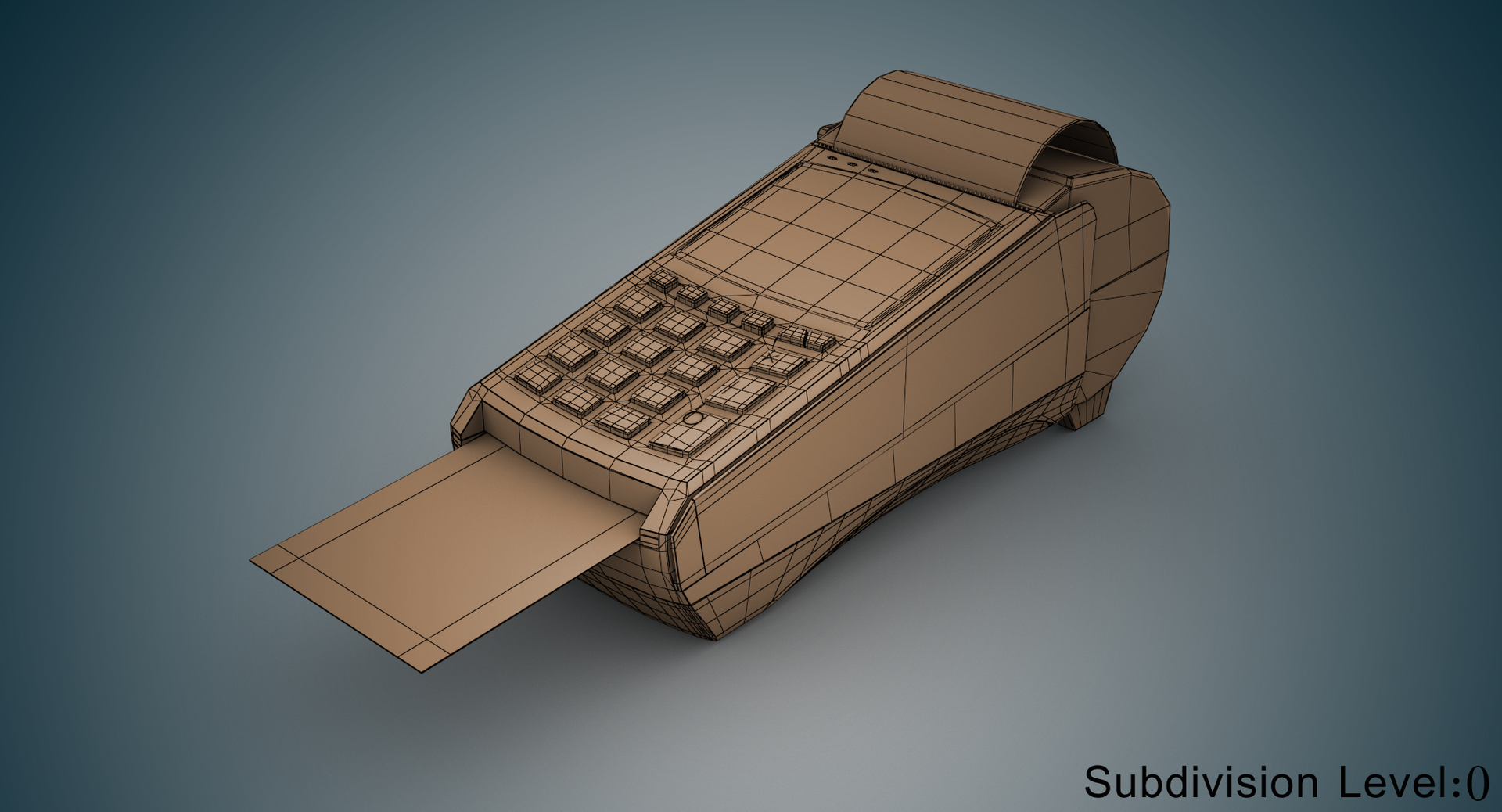 3d Model Pos Payment Terminal