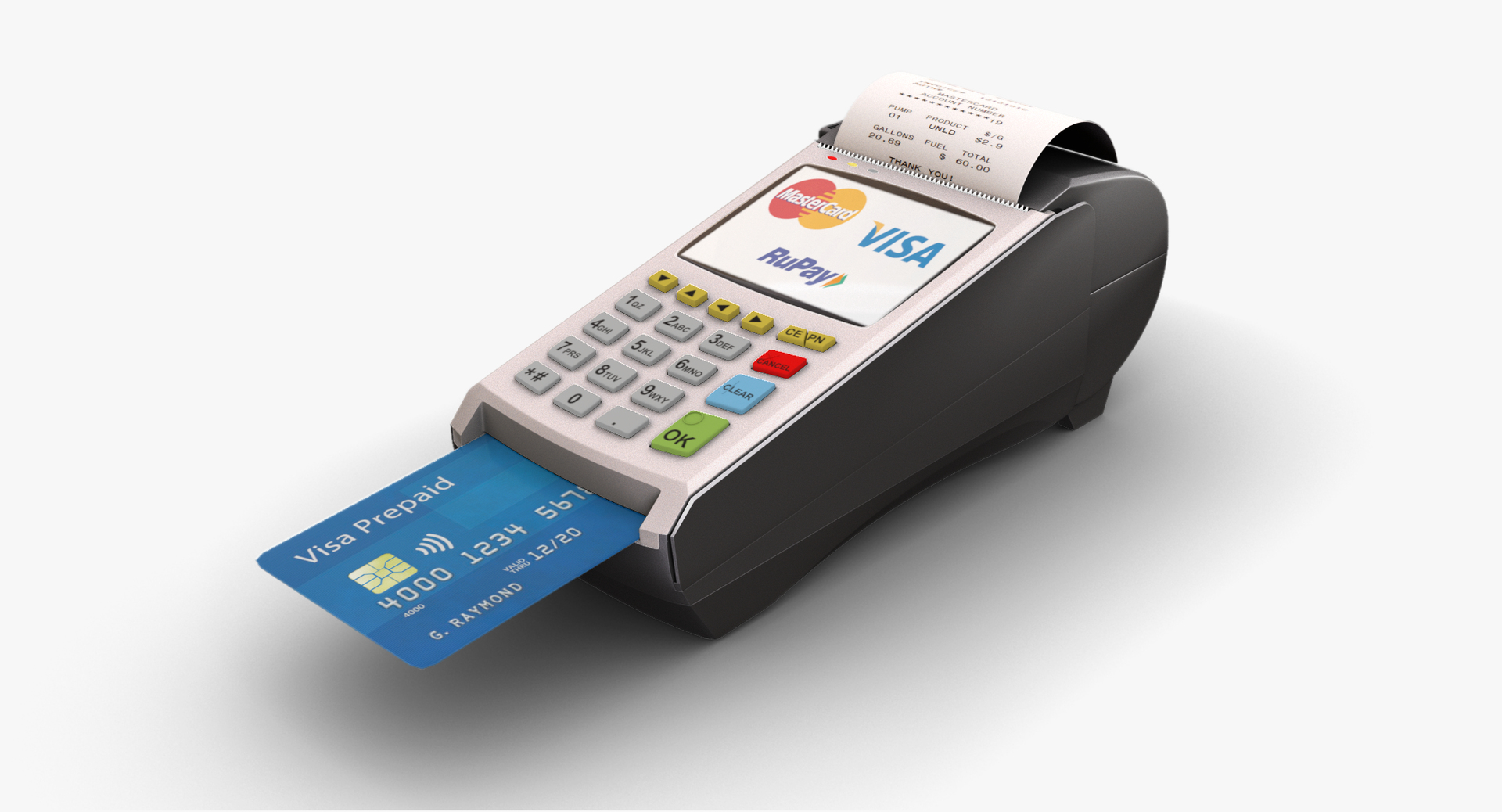 3d Model Pos Payment Terminal