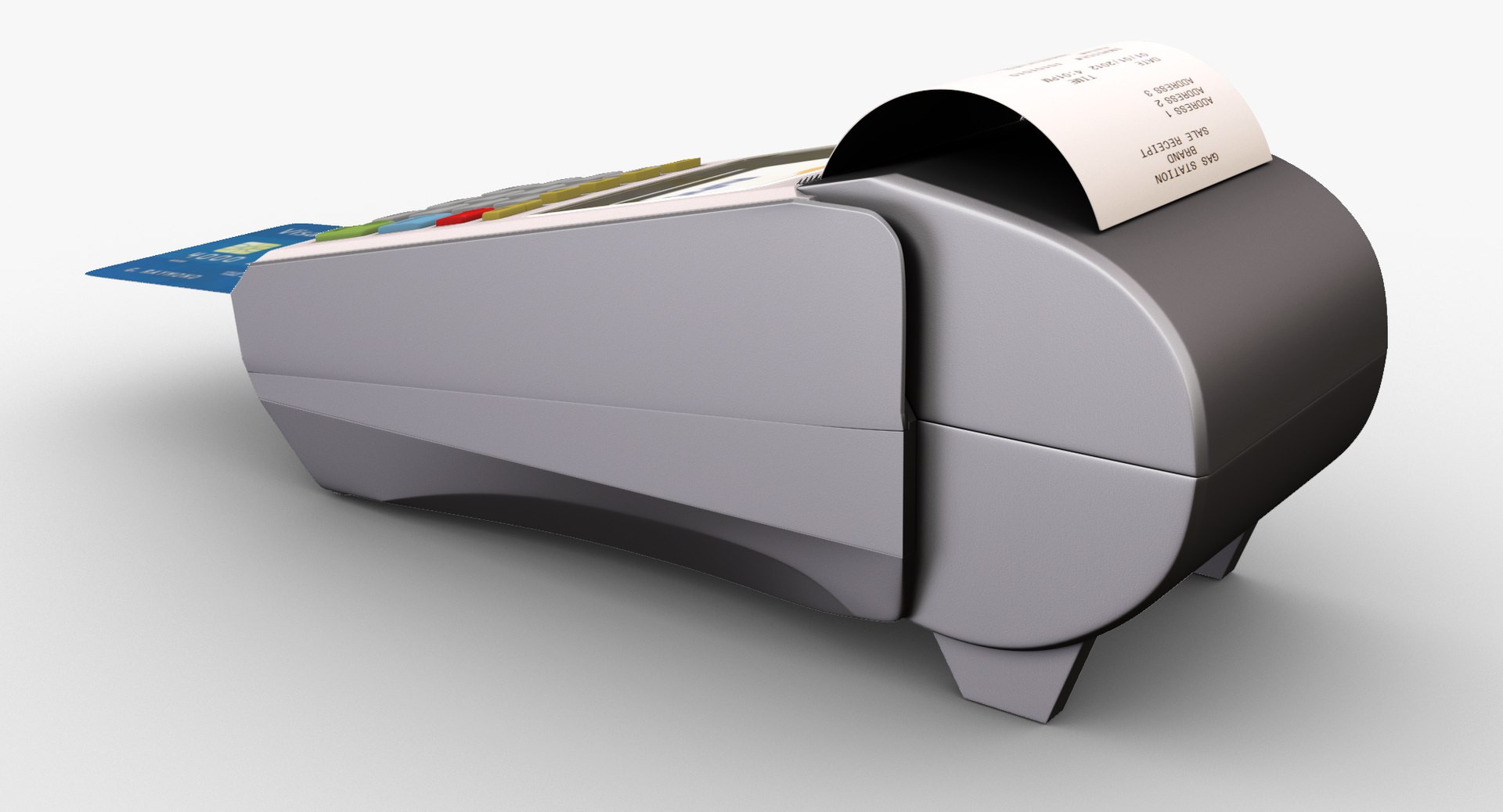 3d Model Pos Payment Terminal