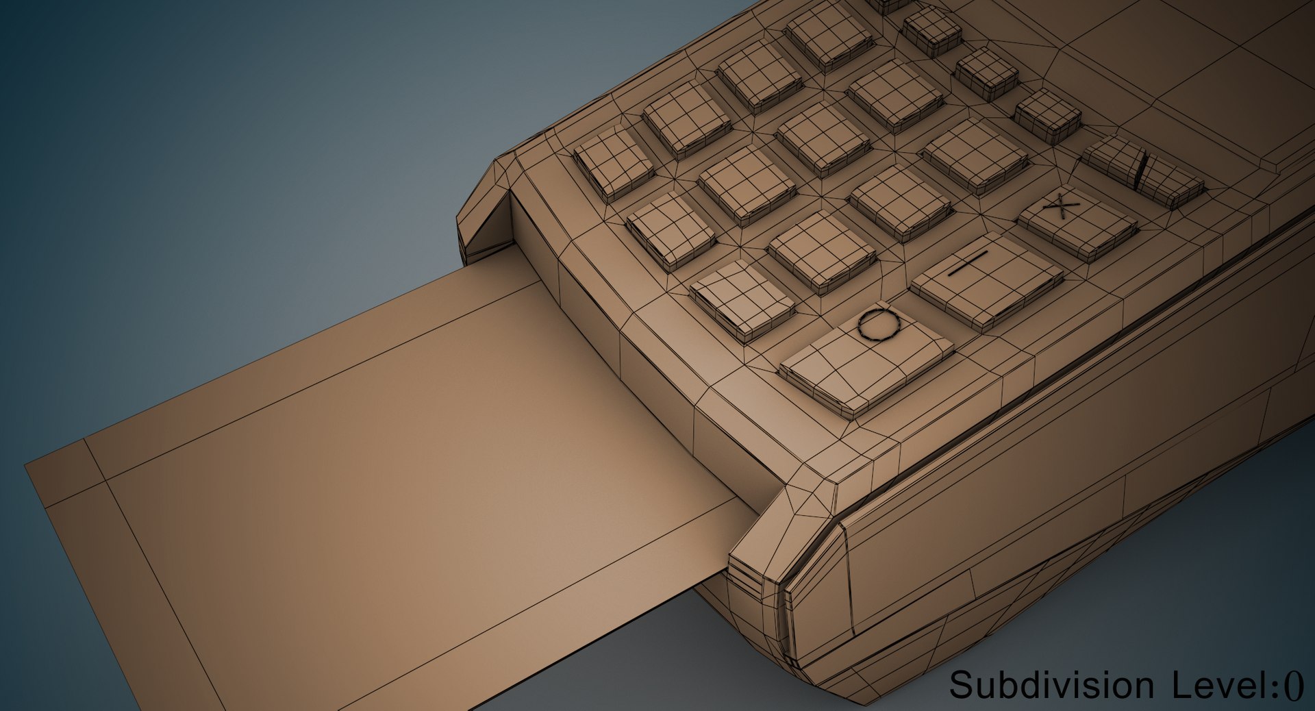 3d model pos payment terminal