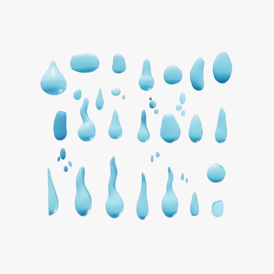 Water Drop Pack - 30 In 1 3D Model - TurboSquid 2132971