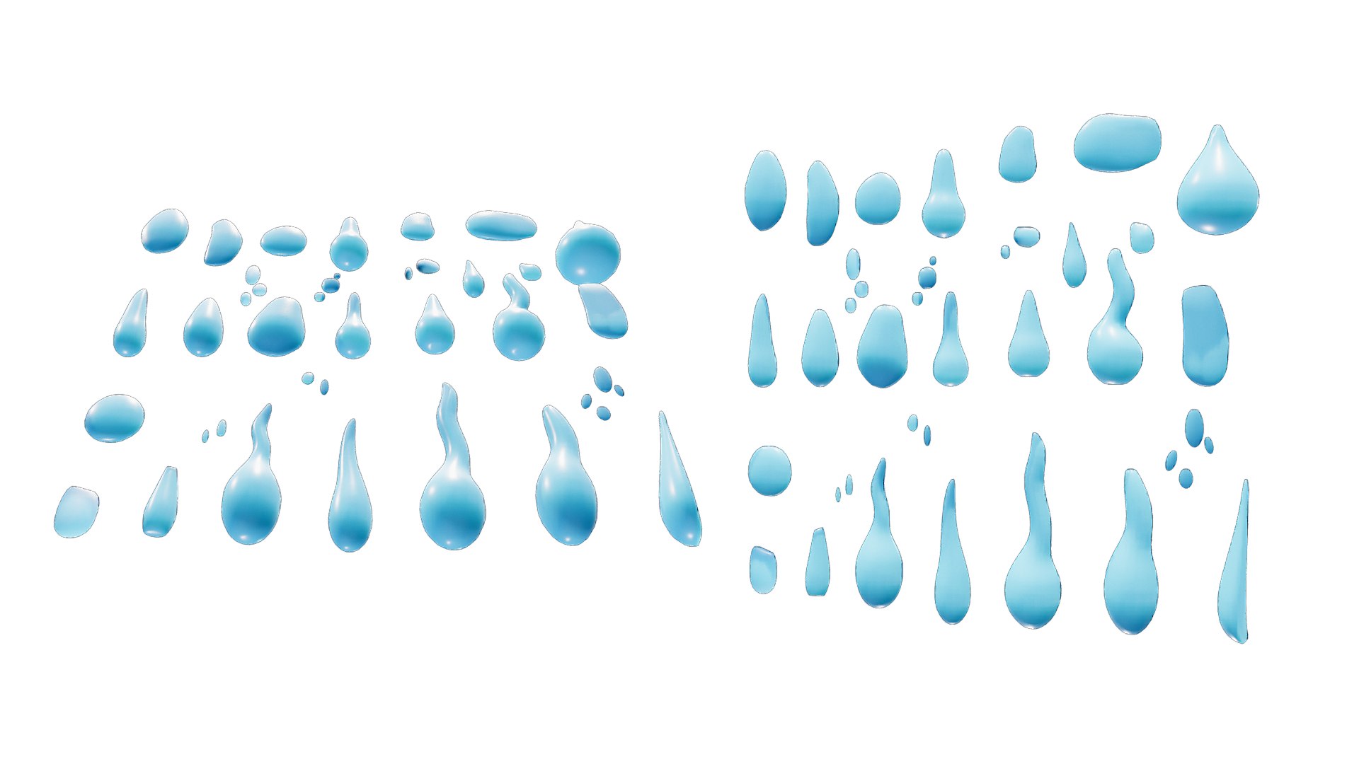 Water Drop Pack - 30 In 1 3D Model - TurboSquid 2132971