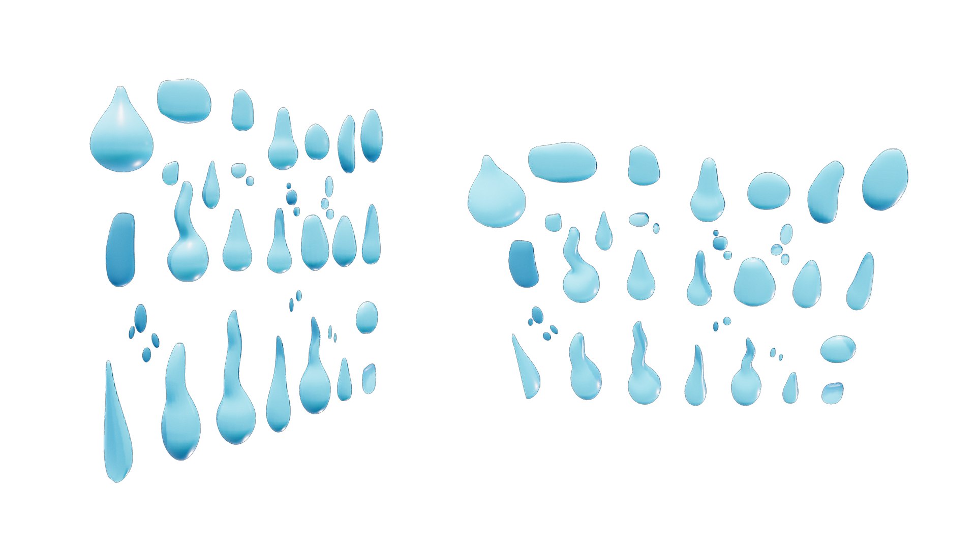 Water Drop Pack - 30 In 1 3D Model - TurboSquid 2132971