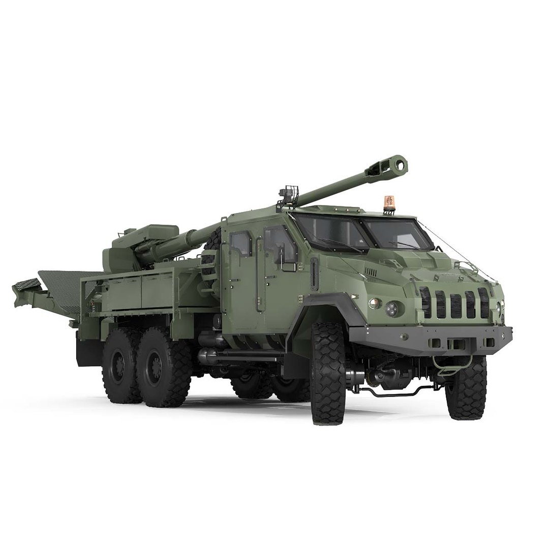 Howitzer Bogdana 3D model - TurboSquid 2171688