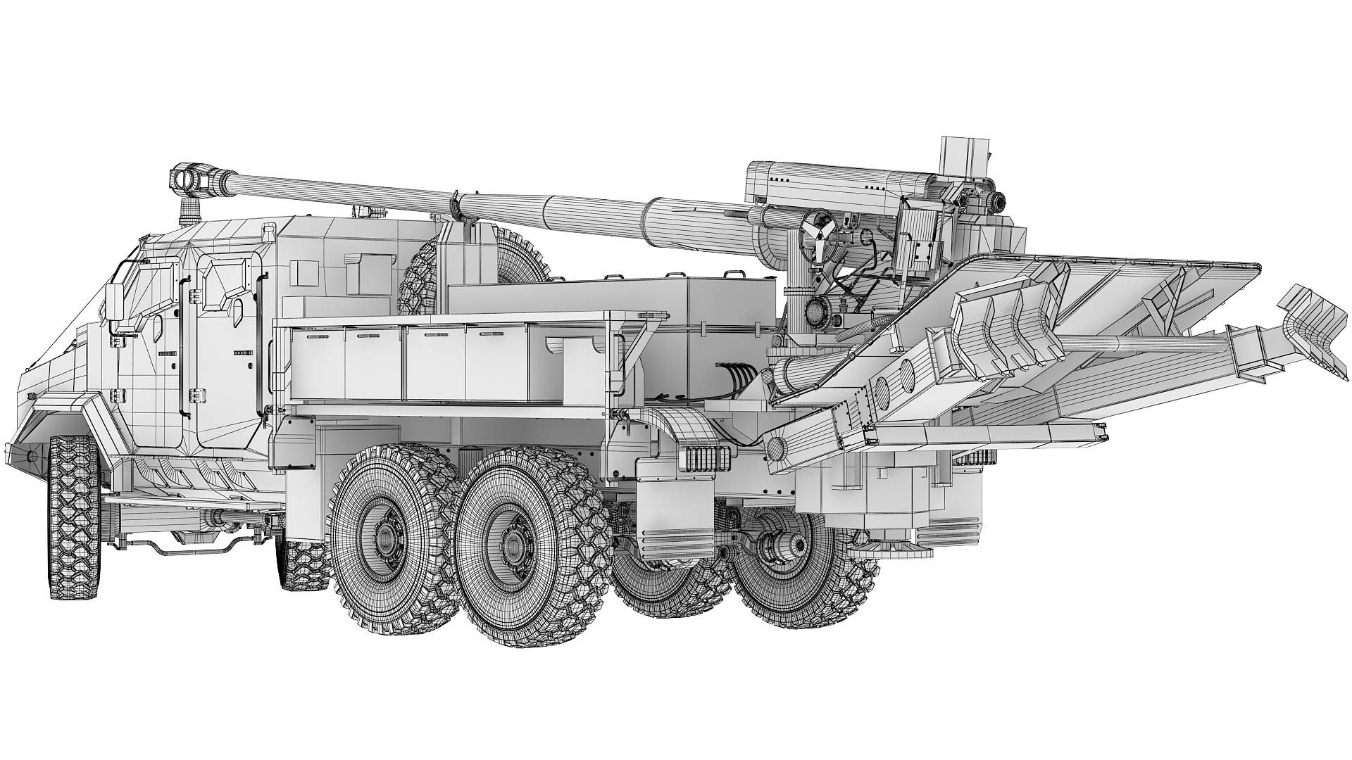 Howitzer Bogdana 3D model - TurboSquid 2171688