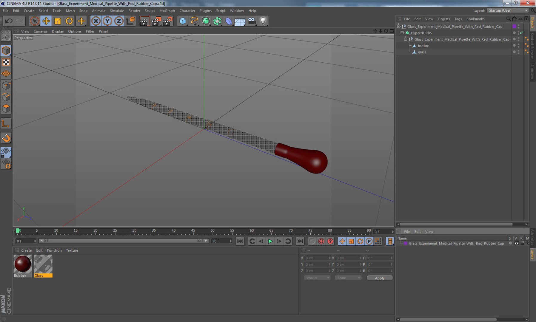 Glass Experiment Medical Pipette 3D Model - TurboSquid 1269006