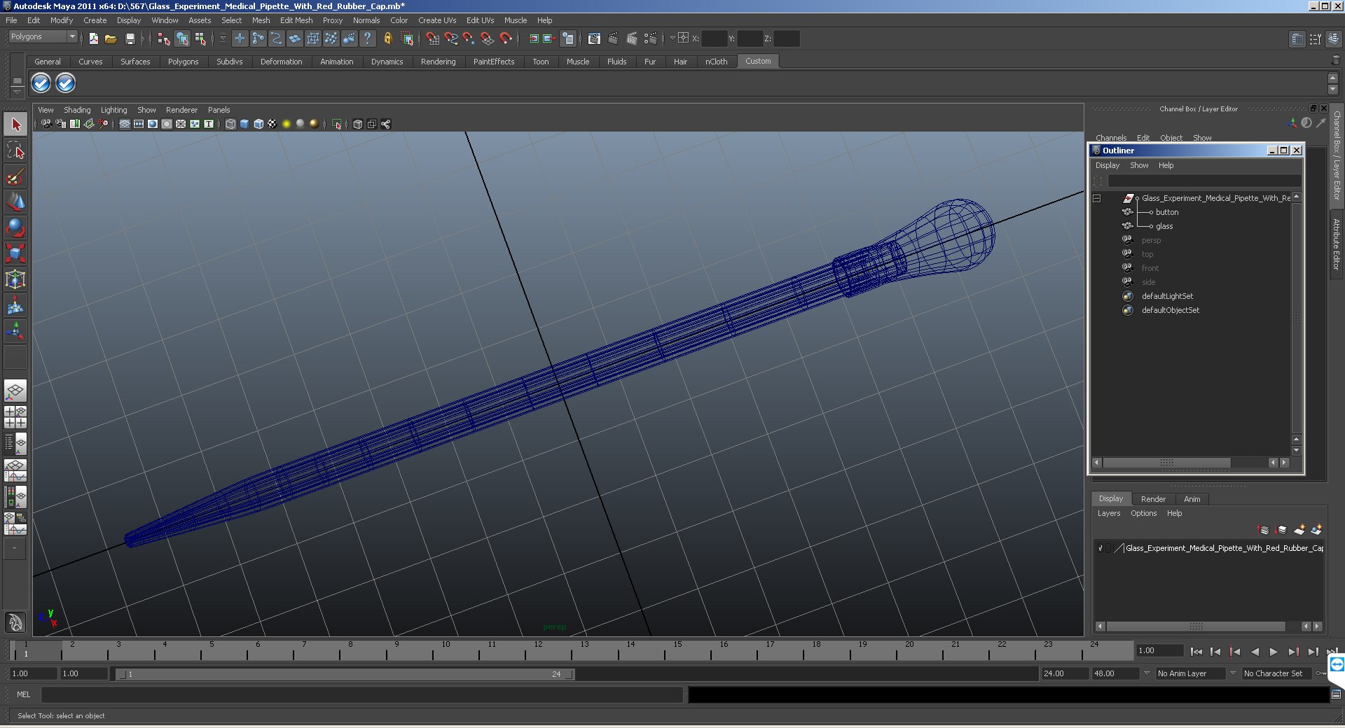 Glass Experiment Medical Pipette 3D Model - TurboSquid 1269006