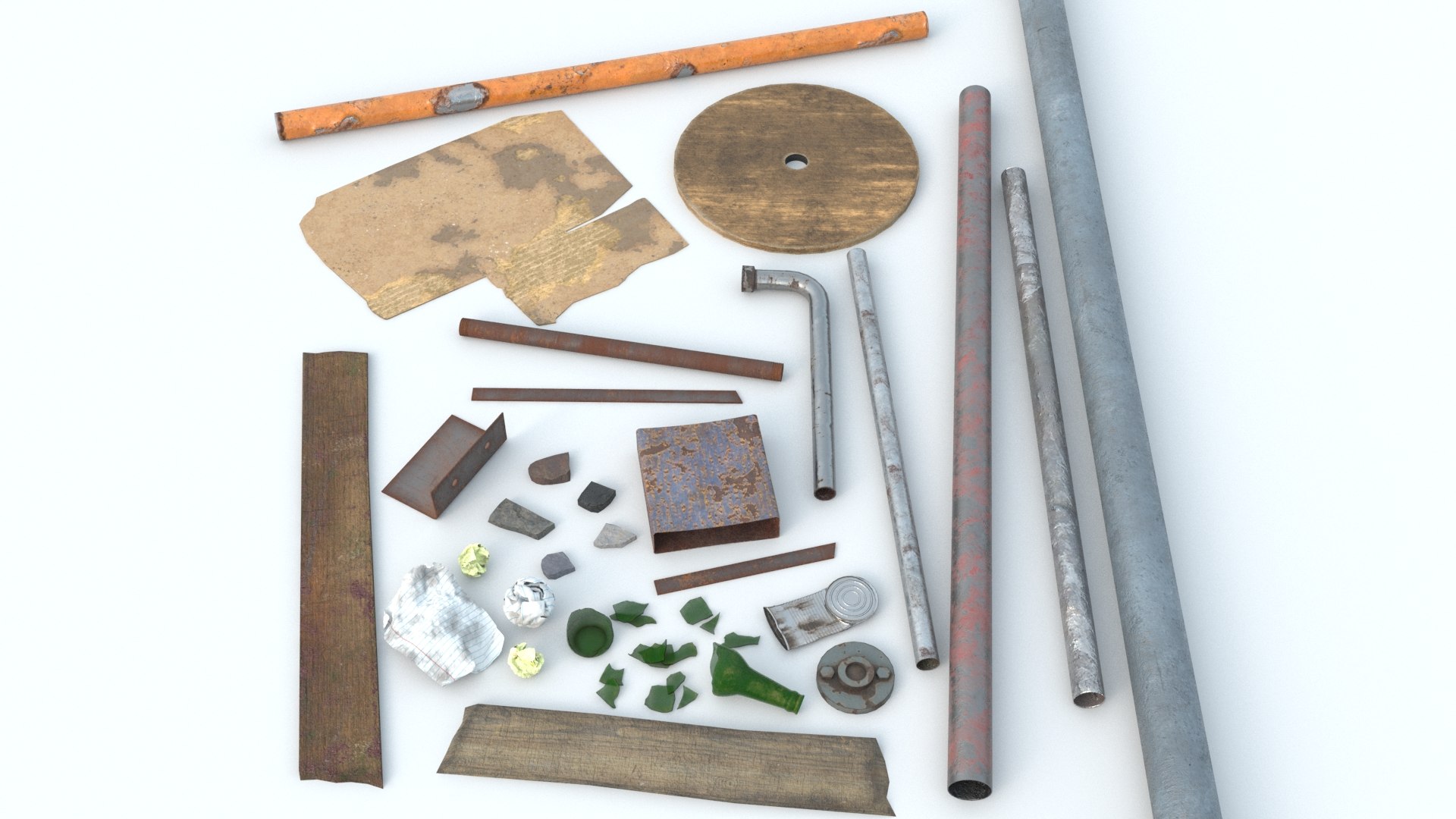 Junk Props PBR 3D - TurboSquid 2348114