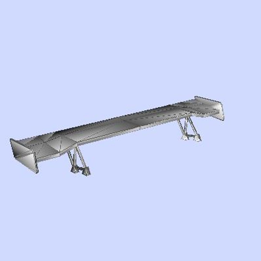 3d Model Of Spoiler Tuned Car