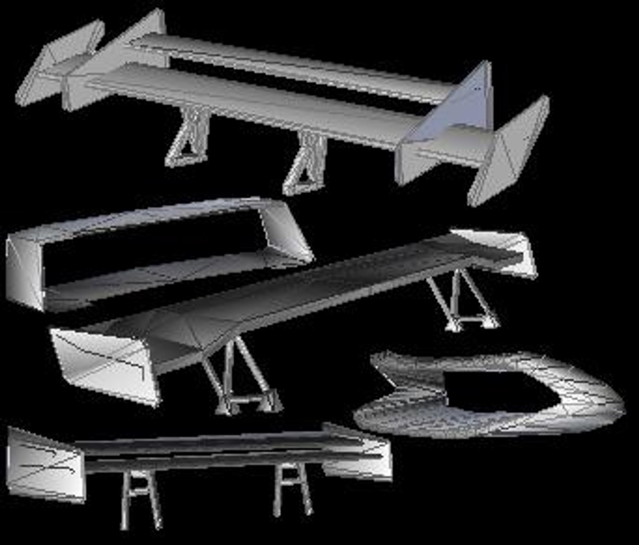 3d Model Of Spoiler Tuned Car