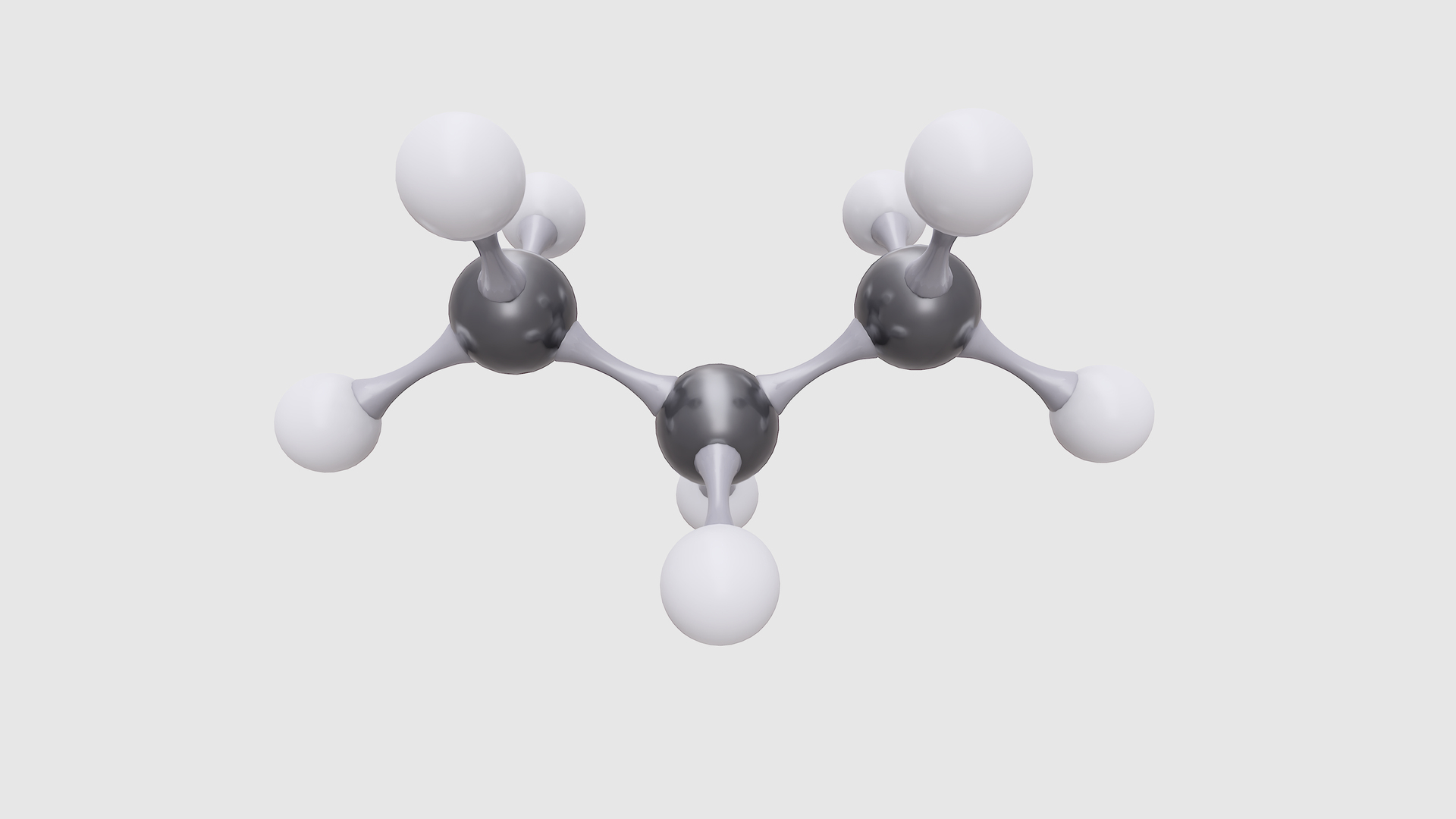 3D Propane Molecule With PBR 4K 8K - TurboSquid 1945377