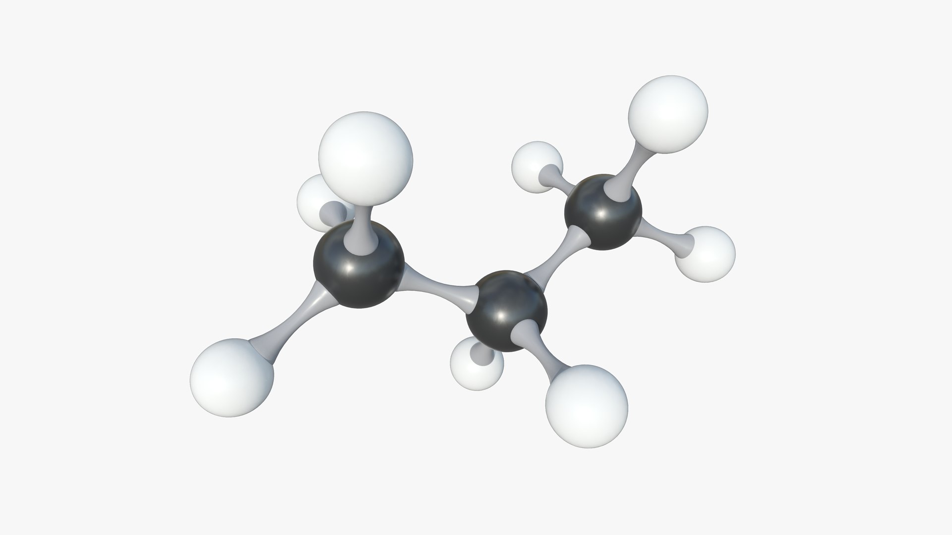3D Propane Molecule With PBR 4K 8K - TurboSquid 1945377