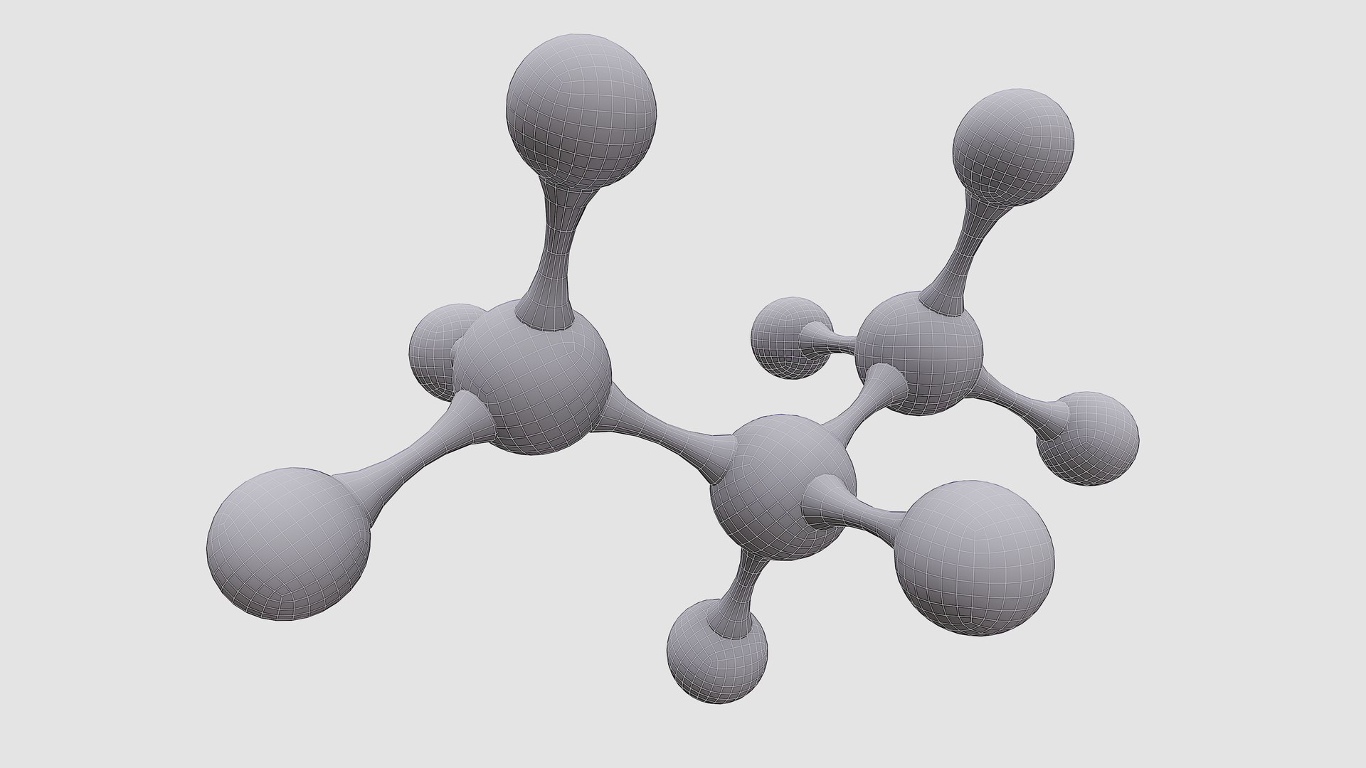 3D Propane Molecule With PBR 4K 8K - TurboSquid 1945377