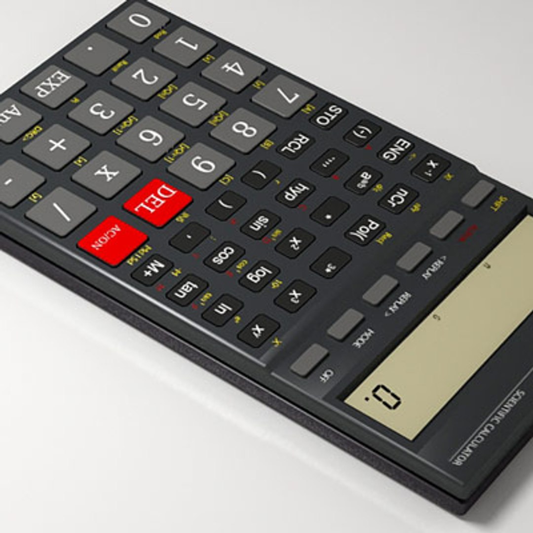 Scientific Calculator Calc 3d Model